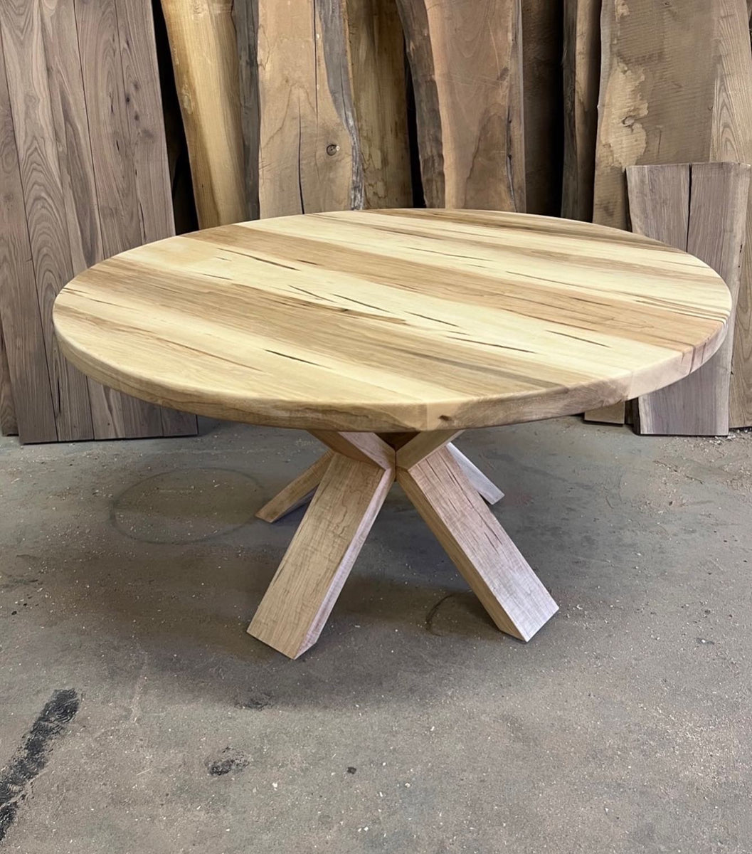 Round & Oval Hardwood Tables – Good Wood Brothers Inc.